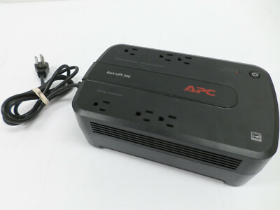 APC Back-UPS 350 6-Outlet 350VA 200W 365J Uninterruptible Power Supply ...