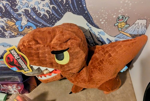 NWT BarkBox Jurassic Park 15" T Rex Extra Large XL Dog Toy Rare ...