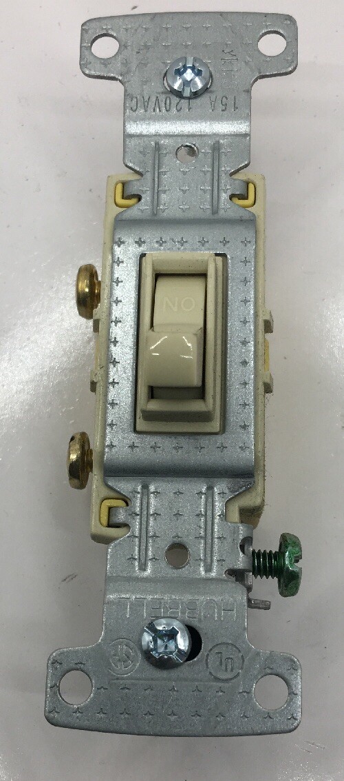 RS115I HUBW RESIDENTIAL TOGGLE SWITCH 1-POLE 15-AMP 120-VOLT IVORY | eBay
