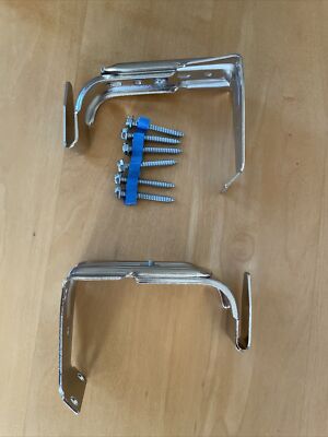 Kirsch Decorative Traverse Rod End Brackets Nickel Silver Pair | eBay