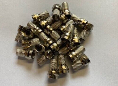 F type Plug F Connector Quick TwistOn TV Satellite Aerial RG6 CT100 ...