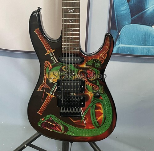 George Lynch Skulls&Snakes Electric Guitar Black Solid Body Floyd Rose ...