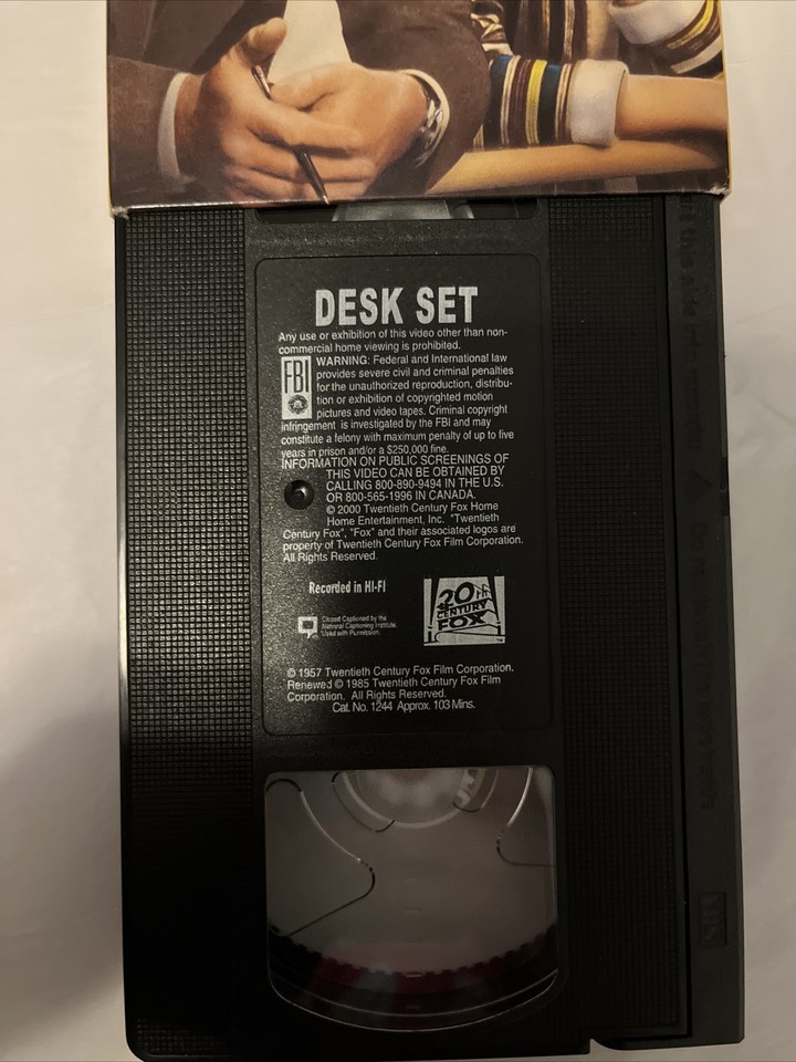 Desk Set (VHS, 1992) 86162124433 | eBay