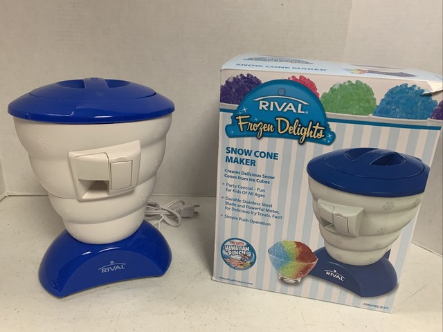 Rival Frozen Delights Snow Cone Maker Blue Model Is350 for sale online ...