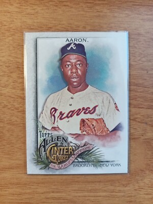 HANK AARON 2022 TOPPS ALLEN & GINTER BASEBALL CARD-#45-BRAVES-MLB HOFer ...