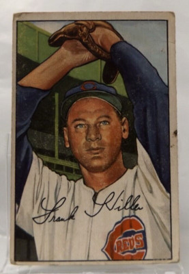 1952 Bowman #114 - Frank Hiller - Cincinnati Reds - Very Good | eBay