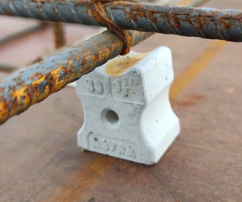 Concrete Double Cover Rebar/Mesh Tie On Spacers/Biscuits/Tuf Block 25 ...