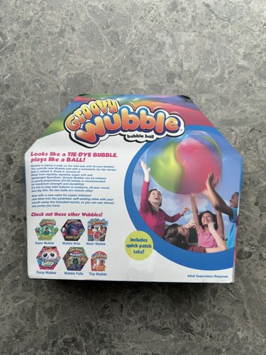 GROOVY WUBBLE BUBBLE BALL TYE DYE + PUMP...***SEALED***BRAND NEW ...