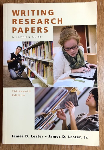 Writing Research Papers by Jim D. Lester and James D., Jr. Lester (2008 ...