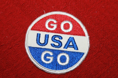 NOS Vintage Go USA Go Embroidered Sew On Patch 3" | eBay
