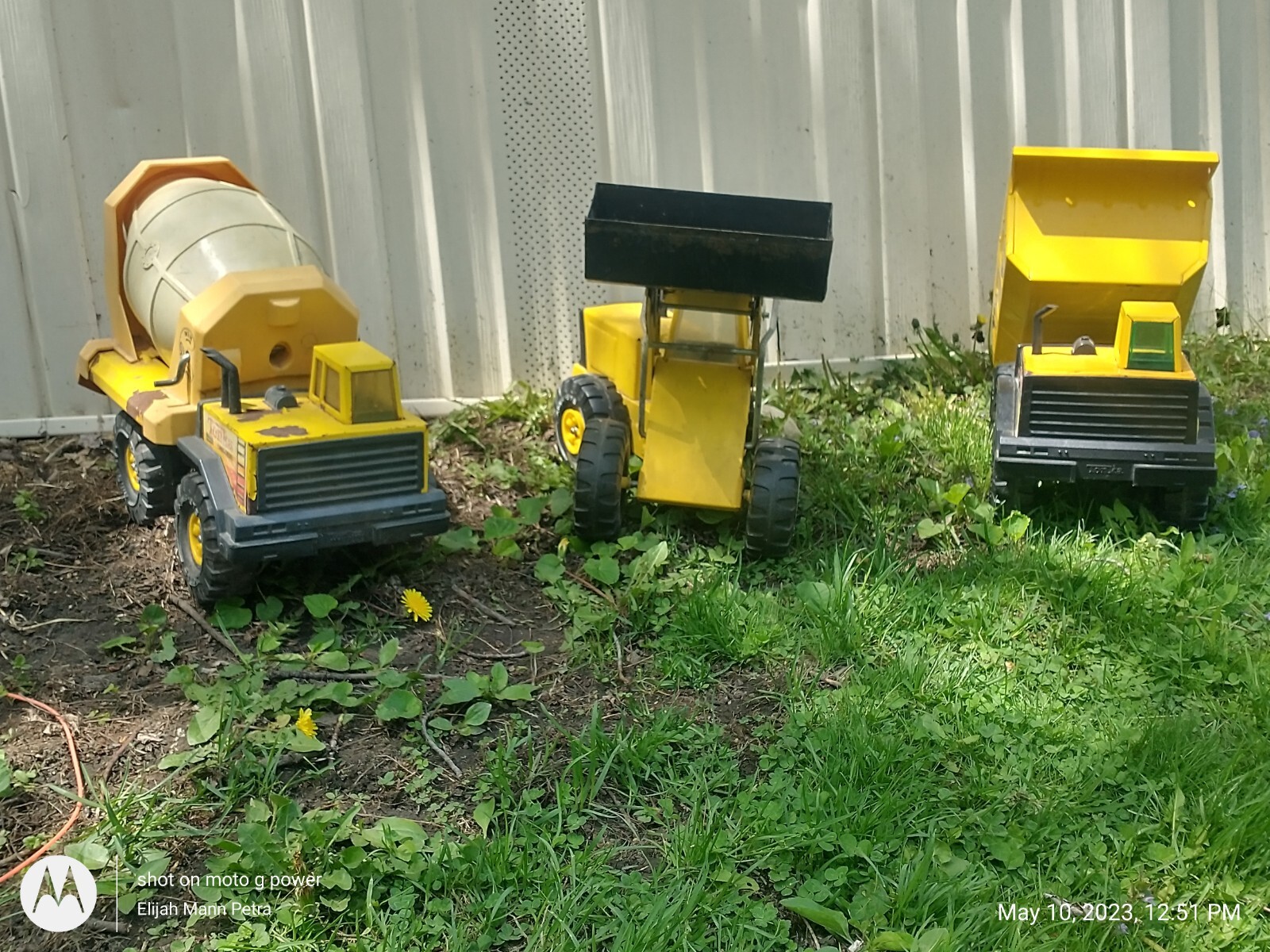 Tonka Cement Mixer, Dump Truck, 70's Winged Road Grater, Enloader ...