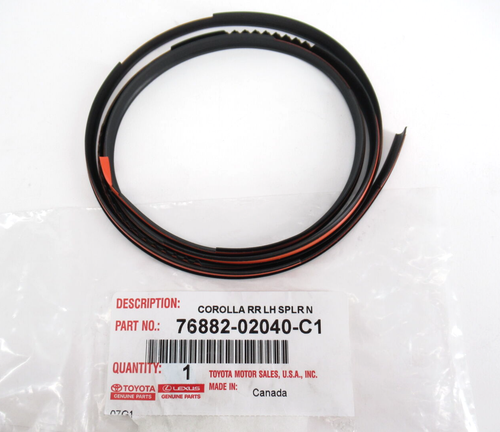 Genuine OEM Toyota 76882-02040-C1 Driver Rear Spoiler Rubber Seal 09-11 ...