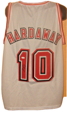 Tim Hardaway Signed Autograph Custom Jersey JSA Certified XL Miami Heat ...