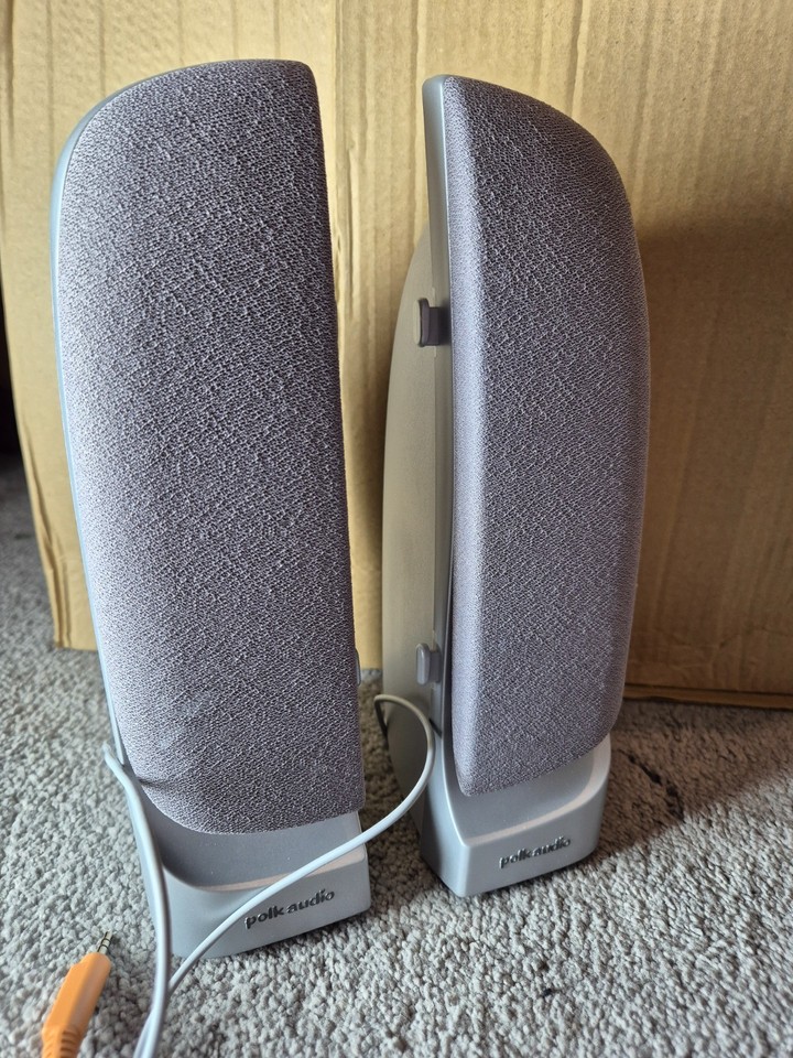 Polk Audio HP OEM Desktop Computer Speakers 2.0 Stereo PC Speakers New ...