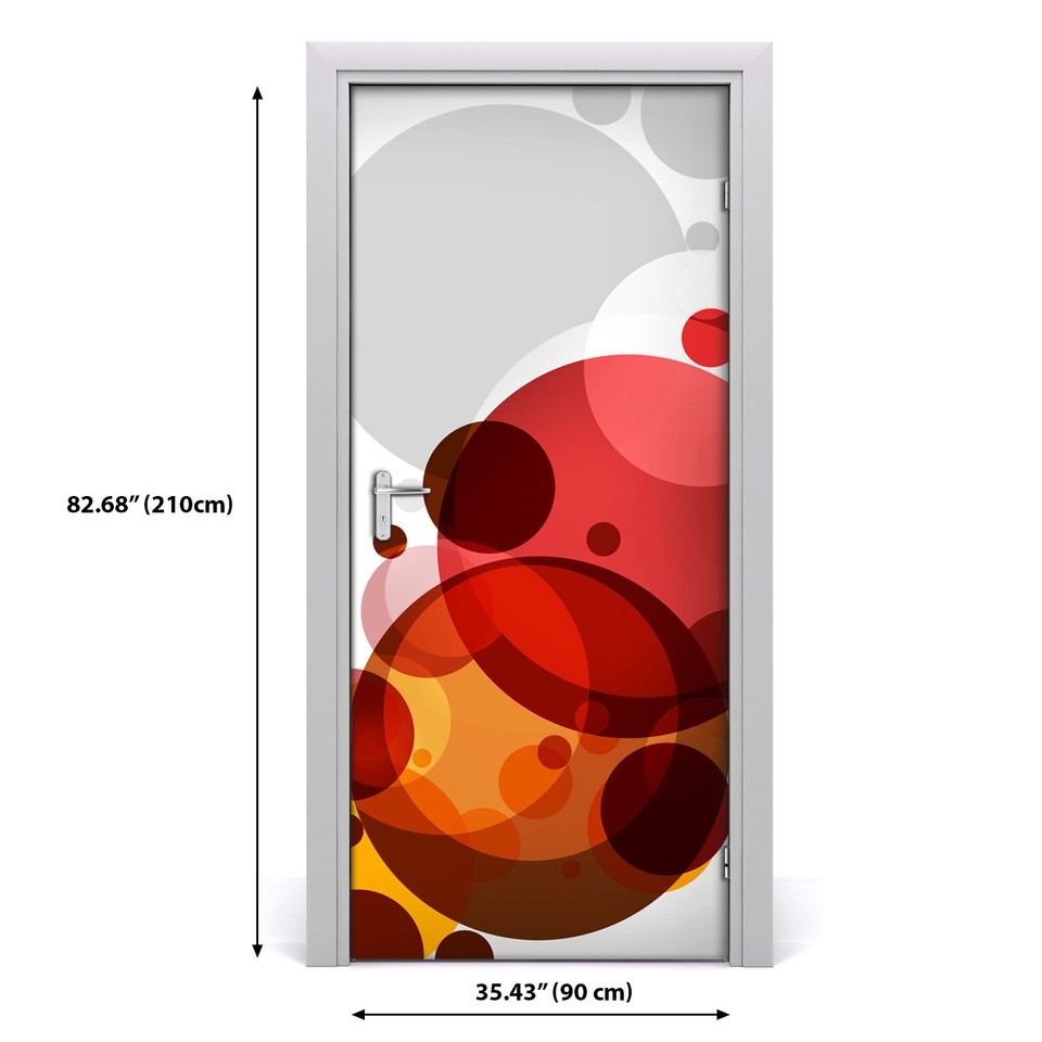 Removable Home Decor Door Wall Sticker Self Adhesive Modern Wheel ...