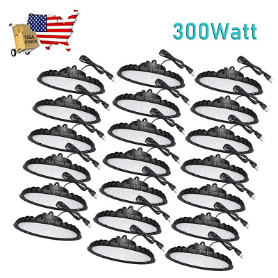 20 Pcs 300W UFO Led High Bay Light Industrial Garage Commercial Light ...