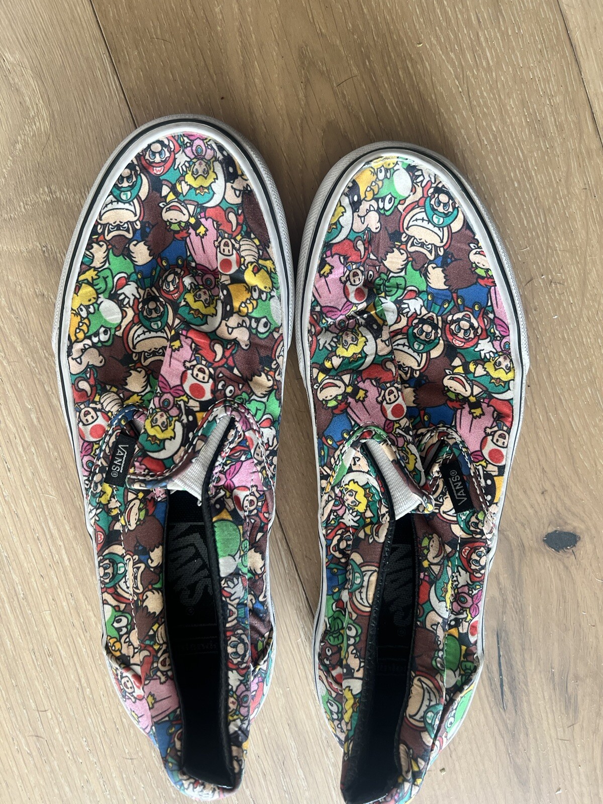 VANS Nintendo Classic Slip On Super Mario Bros Shoes … - Gem