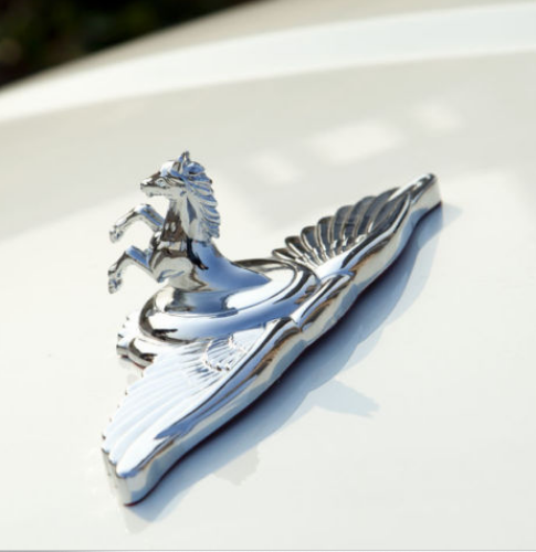 Chrome Metal Horse Pony Wing Car Hood Ornament Emblems Badges Decal ...