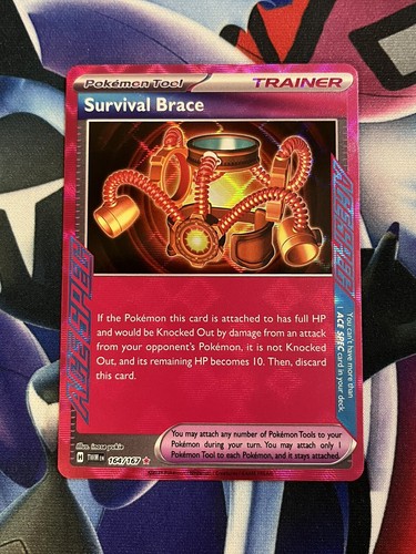 NM Survival Brace Ace Spec Tool 164/167 Pokemon Twilight Masquerade In ...