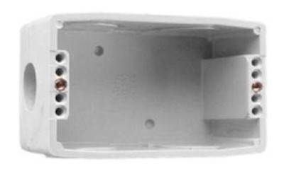 Clipsal WALL MOUNTING BOX 1-Gang Standard, Impact Resistant, Grey *Aust ...