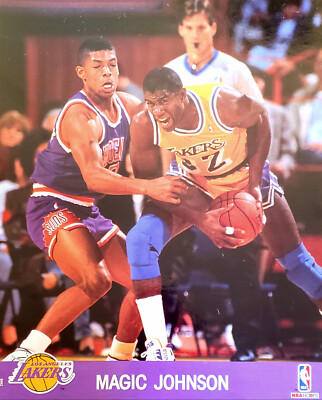 Magic Johnson 1990 8x10 Glossy Color Action Photo Licensed Photograph ...