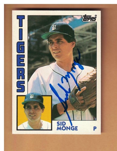 Sid Monge AUTOGRAPHED 1984 TOPPS TRADED TIFFANY BASEBALL CARD SIGNED ...
