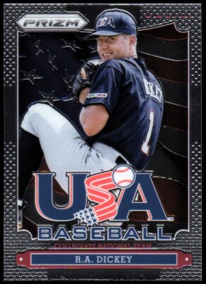 2013 Panini Prizm R.A. Dickey USA Baseball Insert Card #6 | eBay