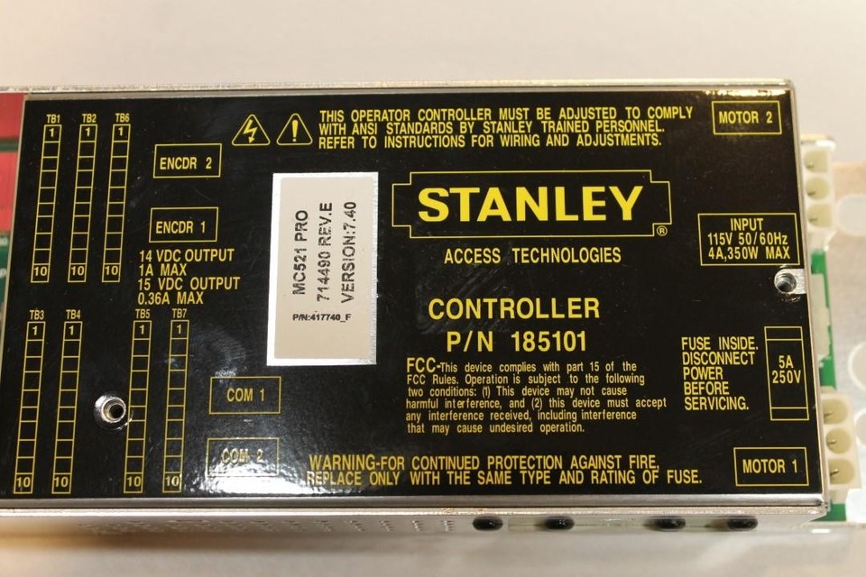 Stanley Dura-Glide 185101 MC521 Pro Black Controller Double Motor Drive ...