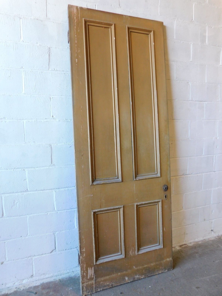 1800's Antique ENTRY DOOR Original ITALIANATE Style Four Panel Tall ...