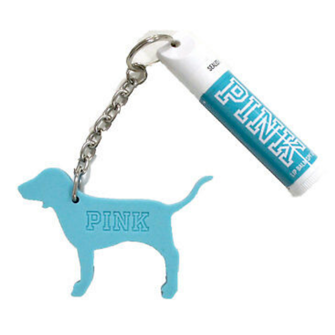 Victorias Secret PINK Dog Key Chain Charm Sunscreen Lip Balm Sealed New ...