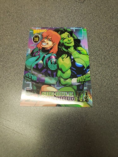 She Hulk and Fairchild 1997 Wizard Marvel Chrome Promo Card #19 | eBay
