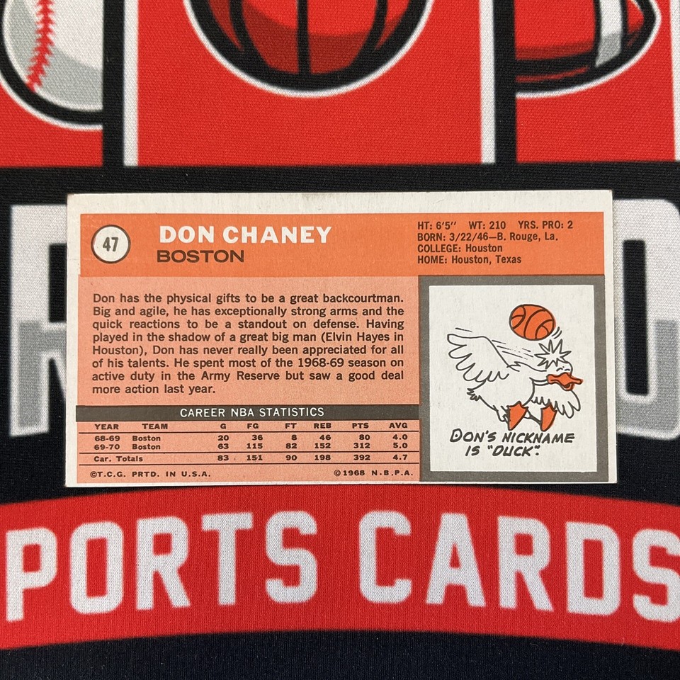 1970-71 TOPPS #47 DON CHANEY CELTICS 🔮 | eBay
