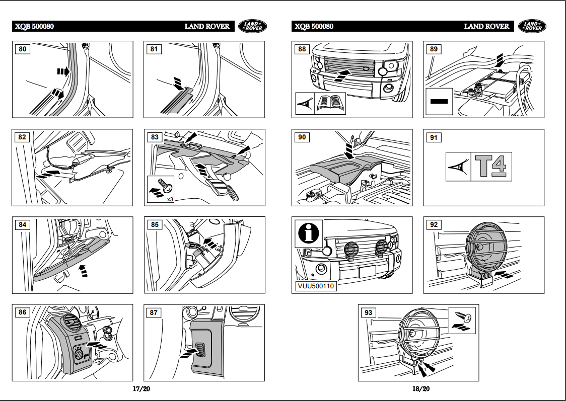 LAND ROVER LR3 / DISCOVERY 3 ORIGINAL DRIVING LAMP KIT & ALL ELECTRICS ...