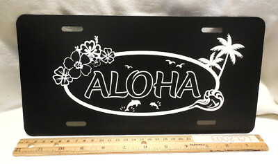 New ALOHA License Plate Auto 12" by 6" Any Vehicle Golf Cart Novelty | eBay
