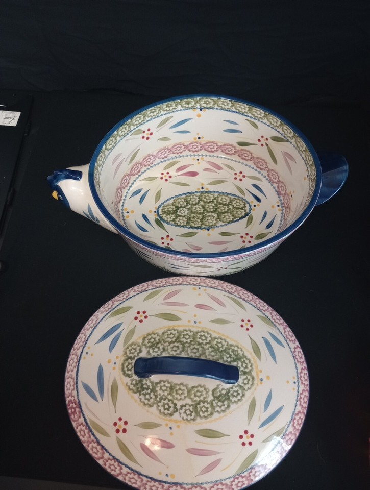 Set Of 3 Confetti Old World Pattern Chicken Ovenware Temp-tations by ...