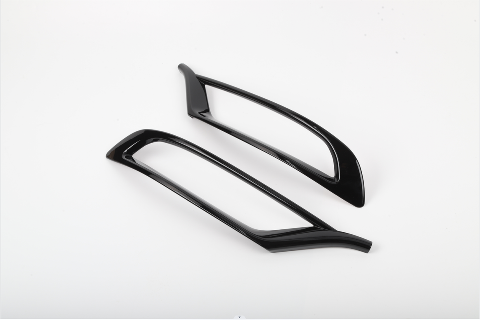 2x Gloss Black ABS Front Fog Light Lamp Cover Trim Bezels For Chrysler ...