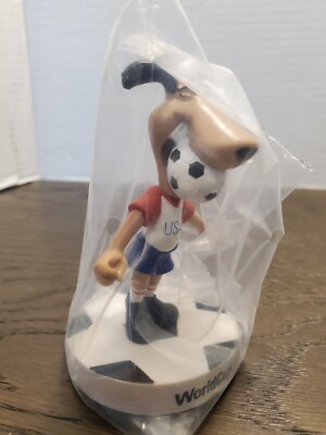New Sealed Vintage 1994 FIFA World Cup USA Mascot Striker Dog Figure ...