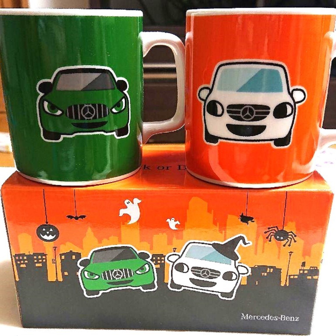 Mercedes-Benz Novelty Pair of Mugs Halloween 200mL New with Box NEW | eBay