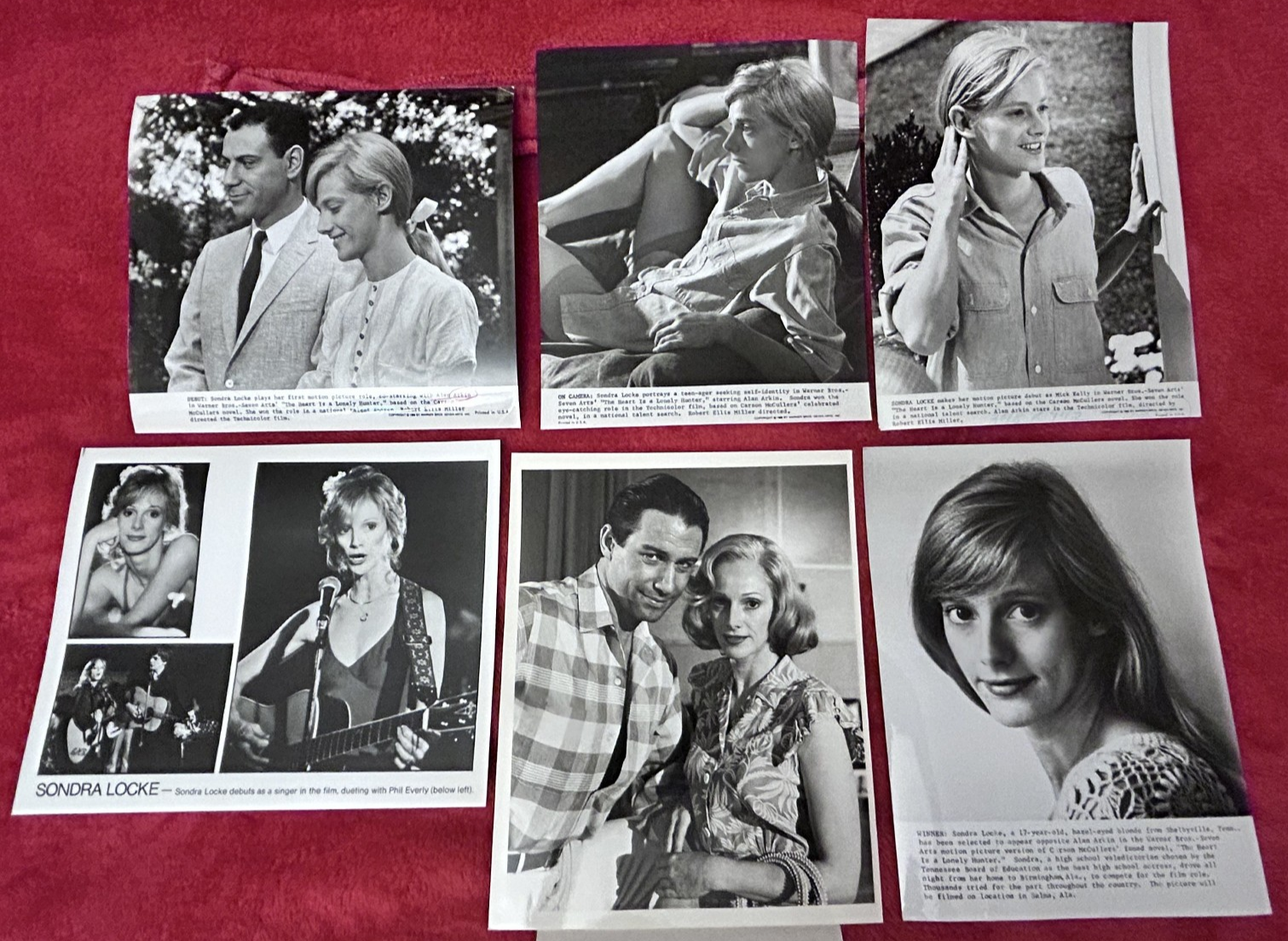 SONDRA LOCKE six original press photos HEART IS A LONELY HUNTER ...