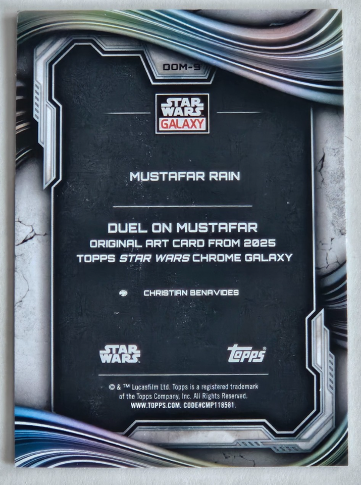 MUSTAFAR RAIN 2025 Chrome Star Wars Galaxy Duel on Mustafar #DOM-9 | eBay