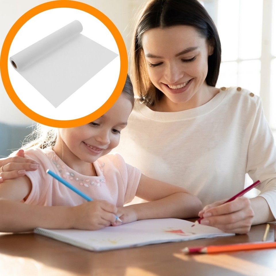 8 Rolls White Drawing Paper Easel Paper Roll Calligraphy Drawing Sheets ...