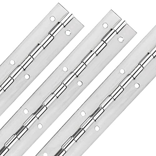 4 PCS Stainless Steel 304 Piano Hinge, 12 Inch Heavy Duty Continuous ...
