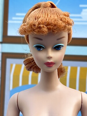 Vintage Reproduction Barbie Redhead Poodle Bangs Straight Legs | eBay