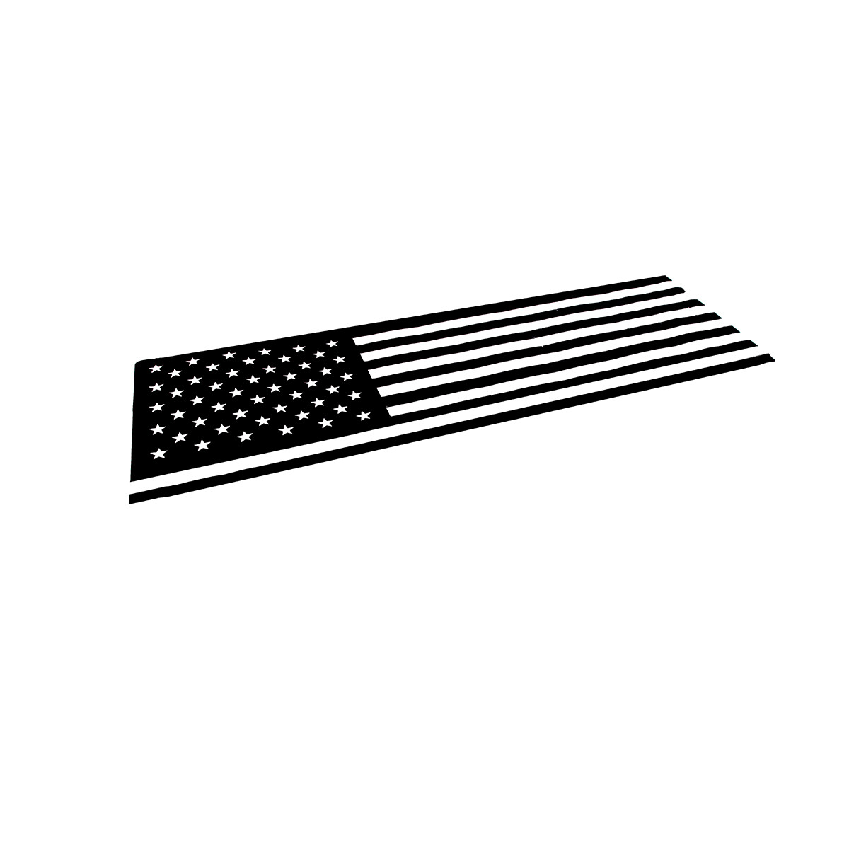 Fit For Humme-r H2 2003-2009 Window Decal American US Flag Sticker Rear ...