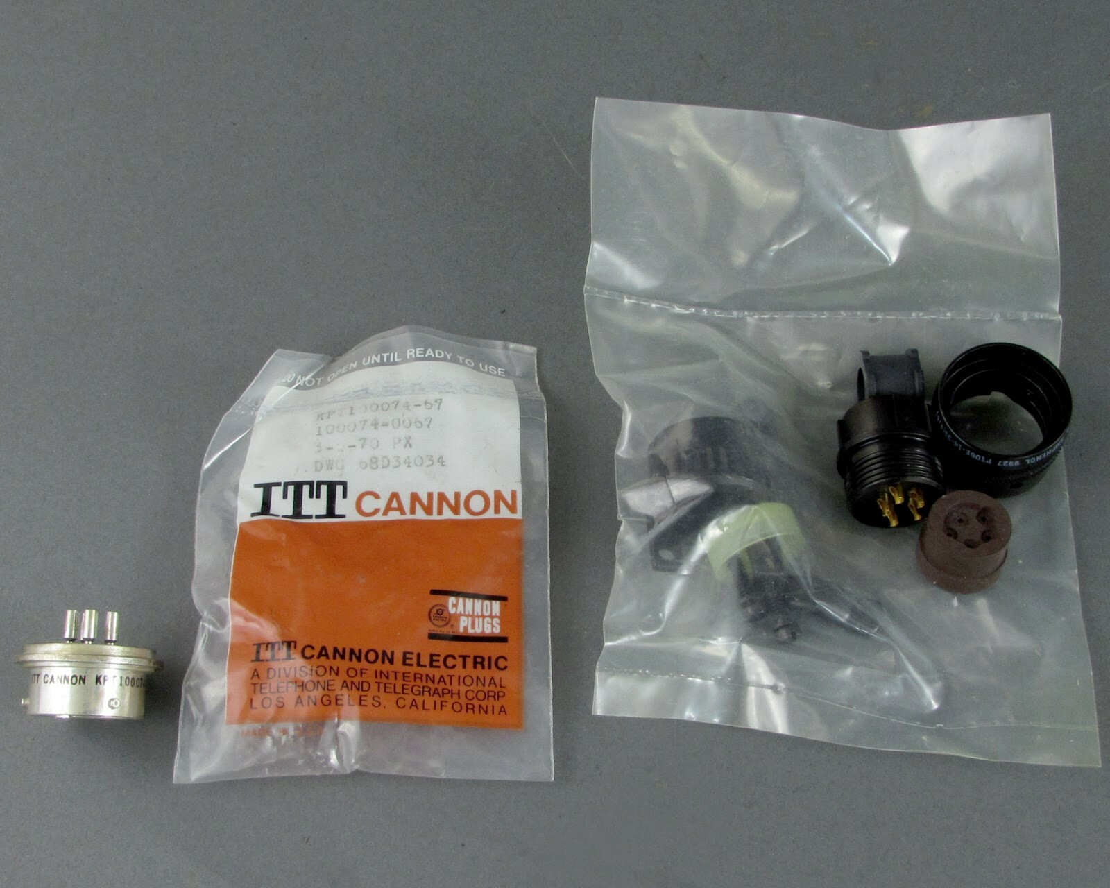 ITT Cannon KPT100074-67 Hermetic Connector and Bendix Mating Plug | eBay