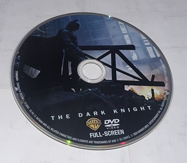 Batman The Dark Knight DVD 2008 Full Screen Edition Christian Bale ...