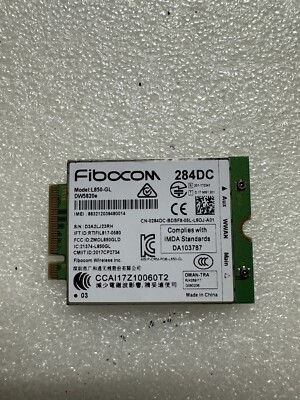 284DC Dell DW5820e Fibocom L850 GL LTE WCDMA 4G WWAN CELLULAR Card ...