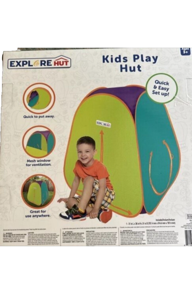 Explore Hut Kids Play Hut Great For Use Anywhere New In Box | eBay