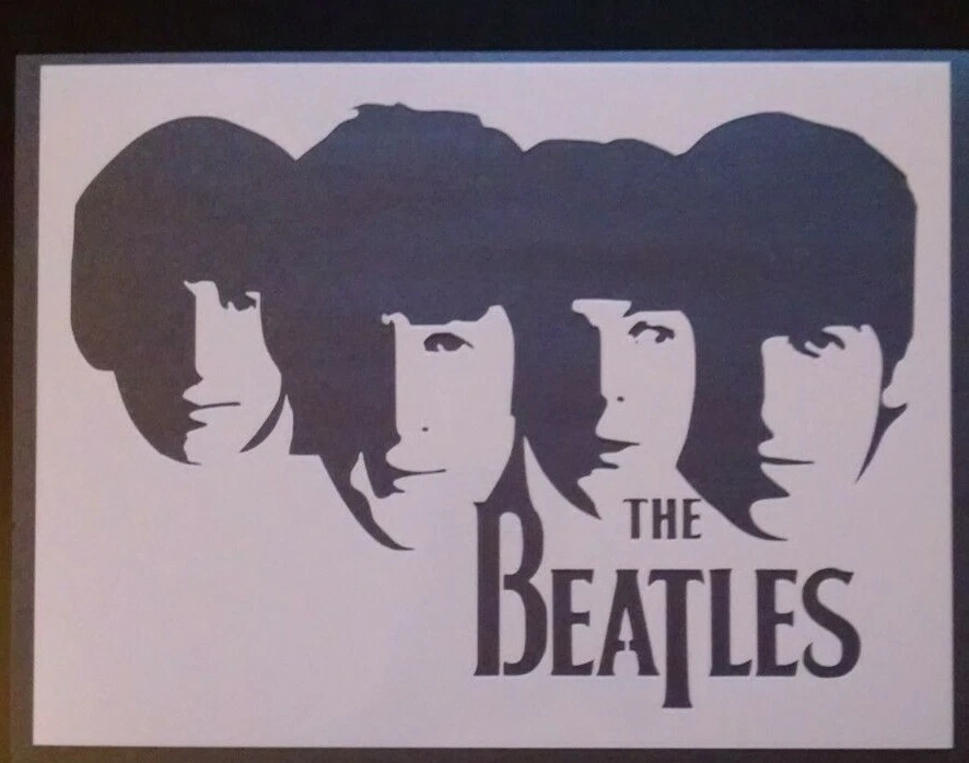 The Beatles Logo Stencil