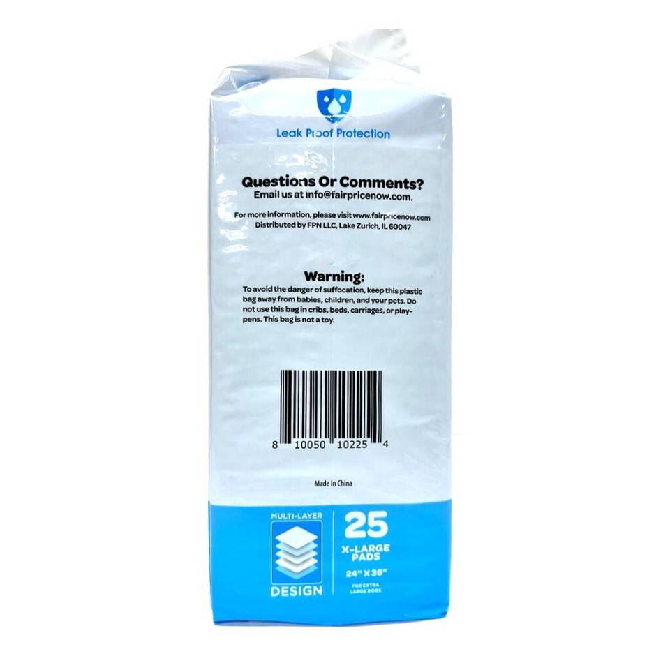 Scented Blue Pee Pads XL 24x36 Underpads for Dogs Ultra-Absorbent 5 ...